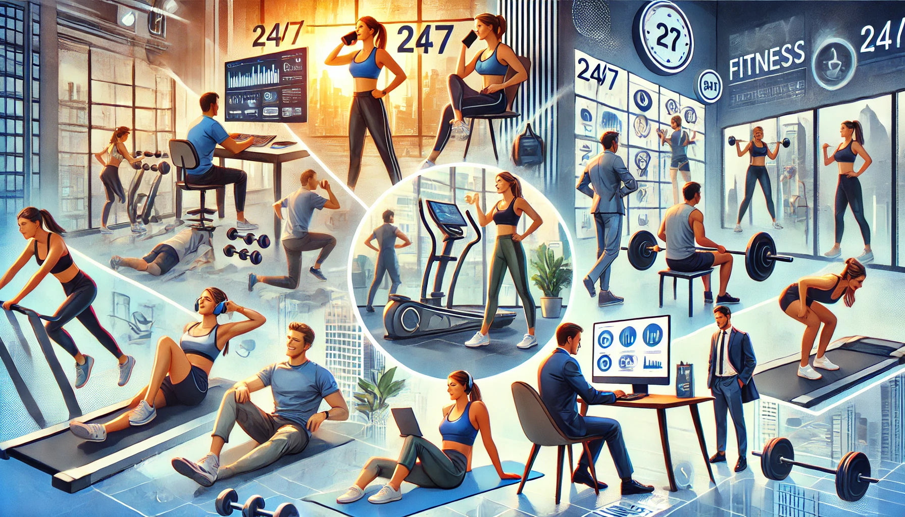 How Fitness 24/7 Gyms Provide Ultimate Flexibility for Busy Profession